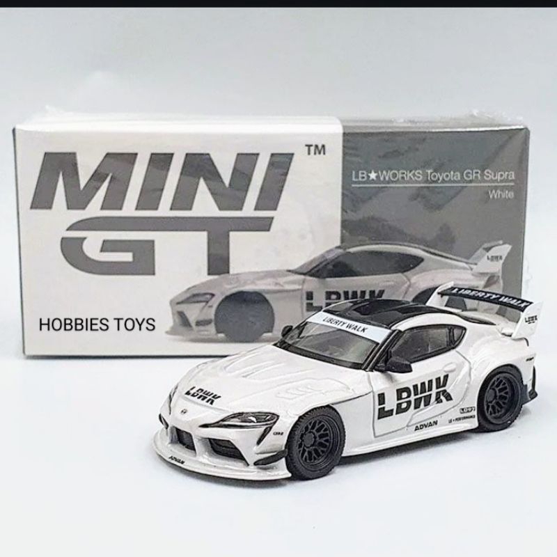 Mini GT 235 LBWK Liberty Works Toyota GR Supra White | Shopee Malaysia