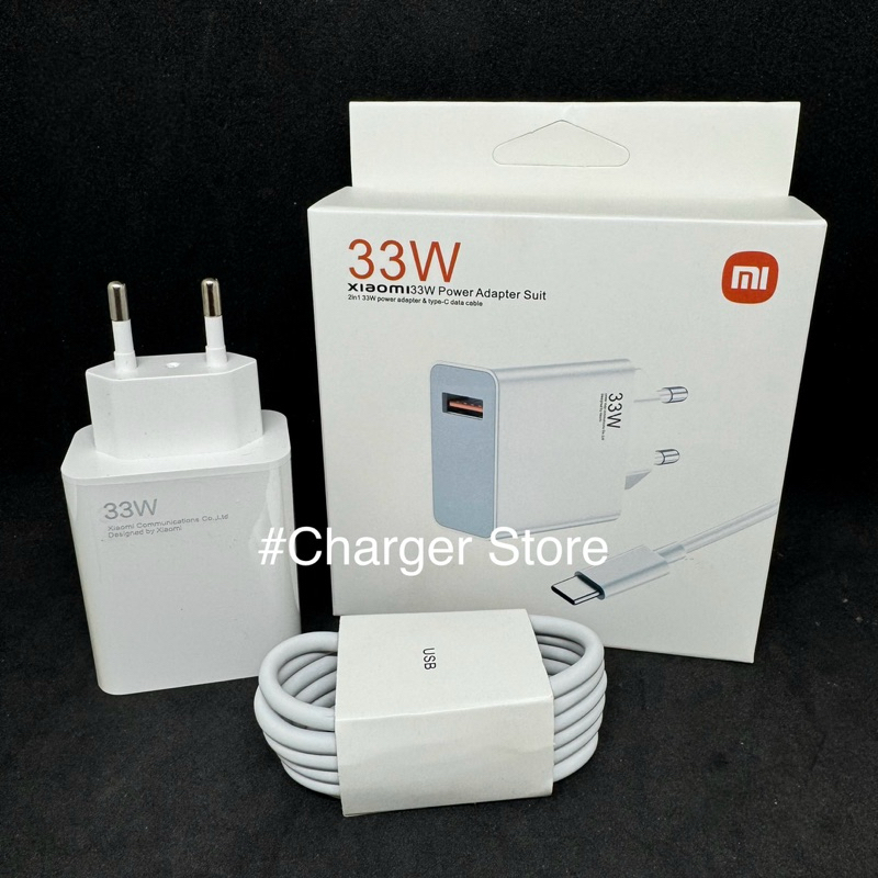 Xiaomi Charger 33W 3A Fast Charging Turbo Fast Charger Type C - Micro ...