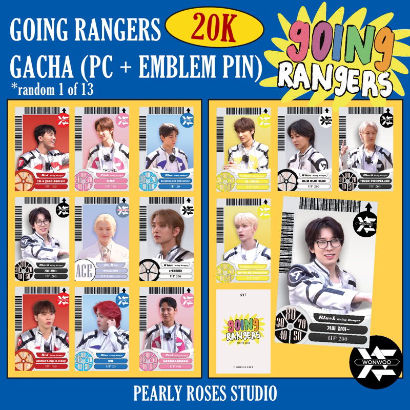 Going Rangers Pin Emblem and Gamecard Gacha (fanmade) | Shopee Malaysia