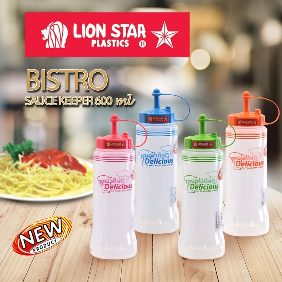 600ml LION STAR Bistro Sauce Keeper Bottle Mayonnaise Sauce | Shopee ...