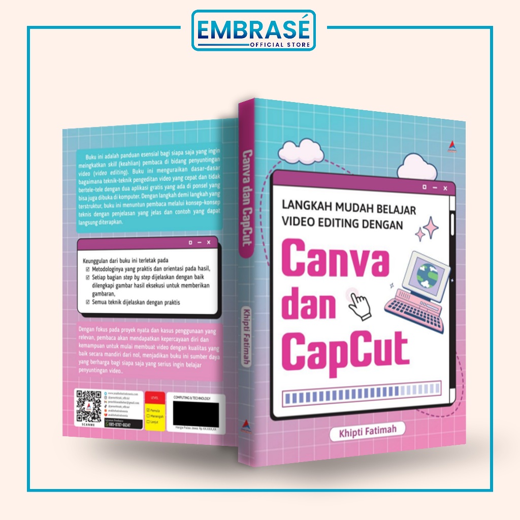 Recommended book for easy steps to learn video editing with canva and ...