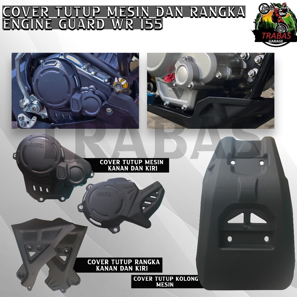 MESIN Cover ENGINE COVER Frame WR 155 WR155 YAMAHA ENGINE Bottom And ...