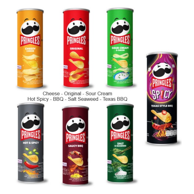 Pringles Snack Keripik SeasoningKentang / Potato Chips Crips Original ...