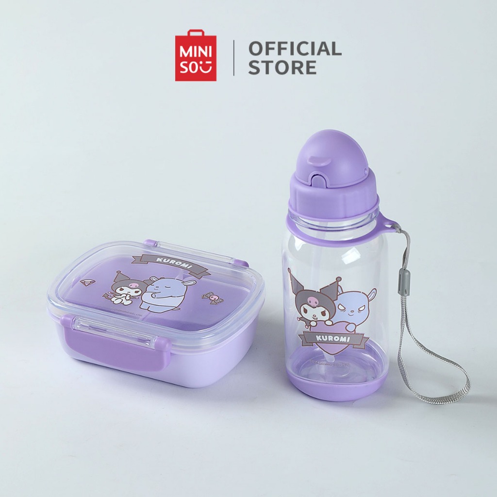 Miniso x My Melody Kuromi Lunch Box Bento Box & Water Bottle Set ...