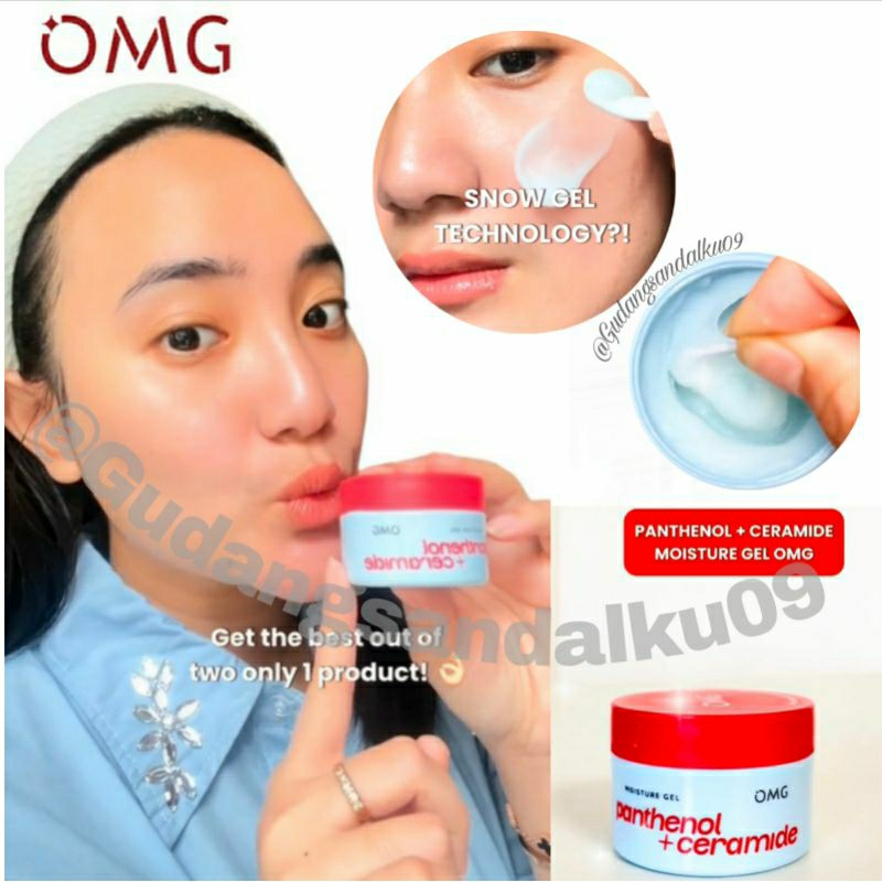 Omg Oh My Glow Panthenol+Ceramide Moisture Gel 30g - Facial Moisturizer ...