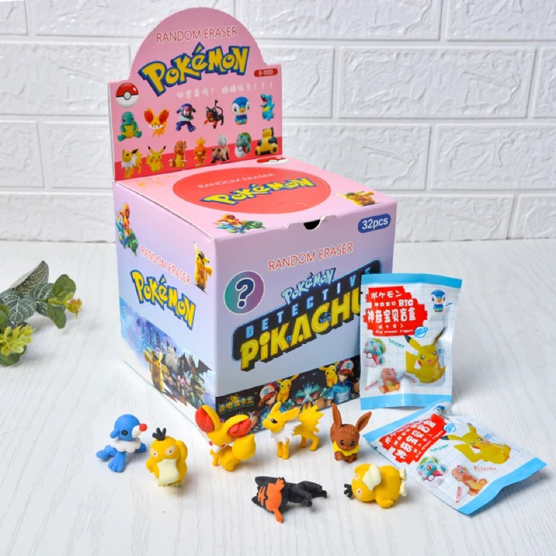 Mystery Eraser Pikachu Pokemon Detective Eraser | Shopee Malaysia