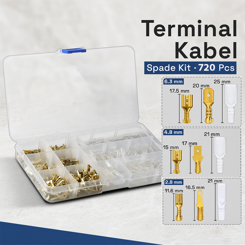Skun Flat Connector Terminal Skun Terminal Skun Girl Boy Kit 120-750 ...