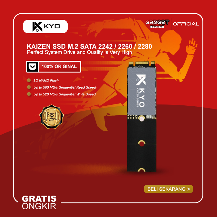 Ssd Kyo Kaizen M.2 SATA 1TB / 512GB / 256GB 3 in 1 for 2242 2260 2280 | Shopee Malaysia