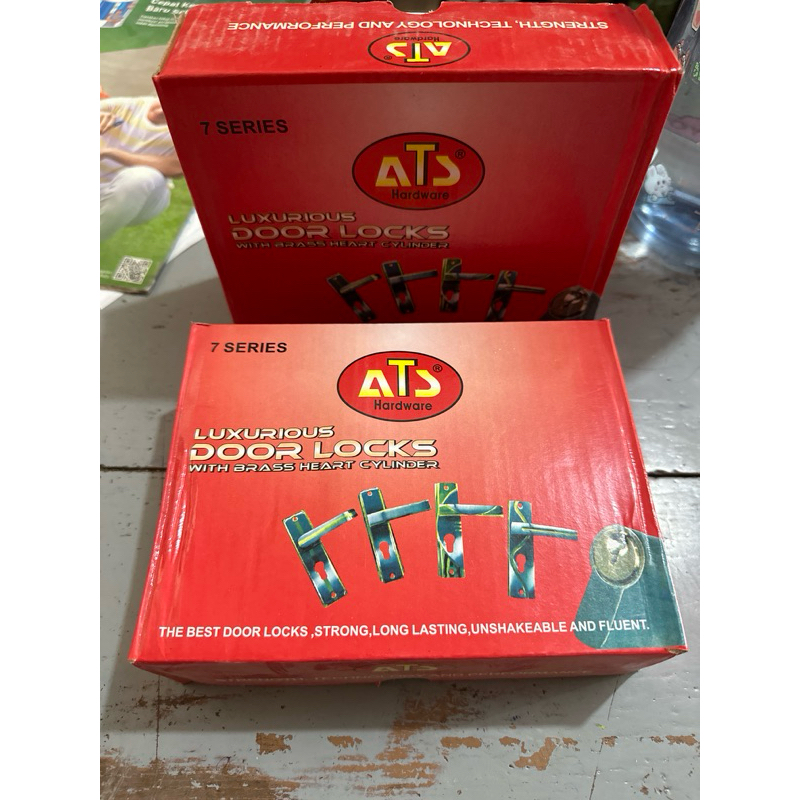 Small ATS DOOR LOCK Set/Complete Door Lock Handle Door Handle House ...