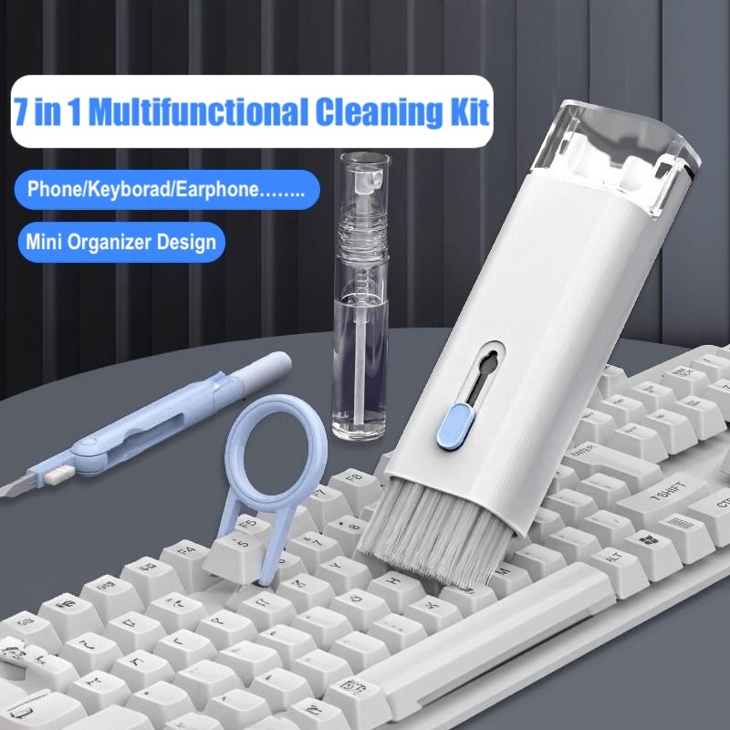Cleaning Kit 7 in 1 Multifunction Pen Cleaner Phone Screen Keyboard ...