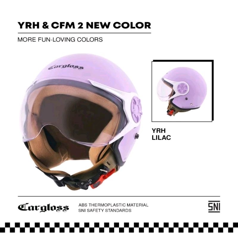 Original Cargloss Hijab YRH YR YRM Half Face Helmet | Shopee Malaysia