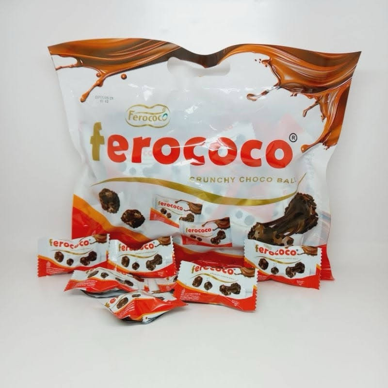 [Guarantee] Ferococo Chocolate Crunchy Ball Contents 40pcs | Shopee ...