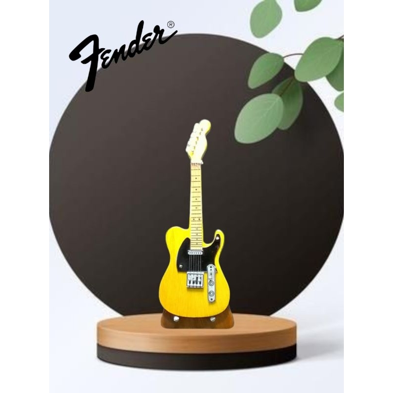 KAYU HITAM Miniature FENDER TELECASTER GUITAR NATURAL COLOR PICKGUARD ...