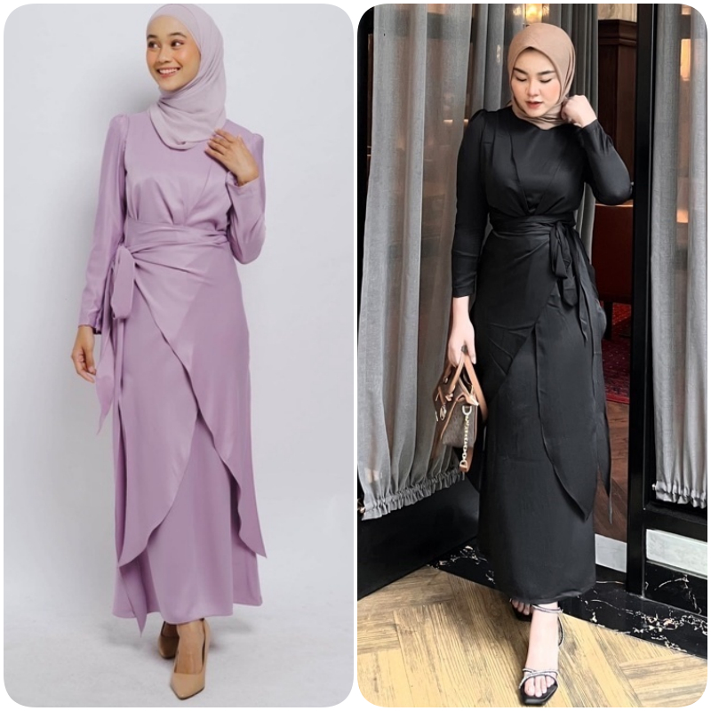 Elea DRESS BRIDESMAID PREMIUM SIMPLE MODEL LILIT KOREAN LOOK RECENT ...