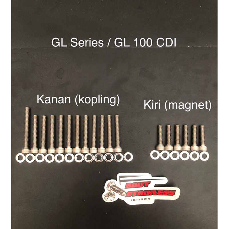 MESIN Gl series GL 100 CDI THE 304 A2-70 MACHINE stainless steel L bolt ...