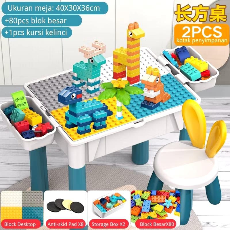 Lego Table SET (FREE LEGO DUPLO) | Shopee Malaysia