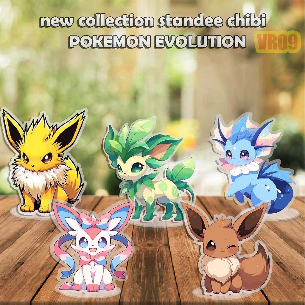 [Standee] Action Figure Acrylic Pokemon Evolution Standee Chibi Jolteon ...