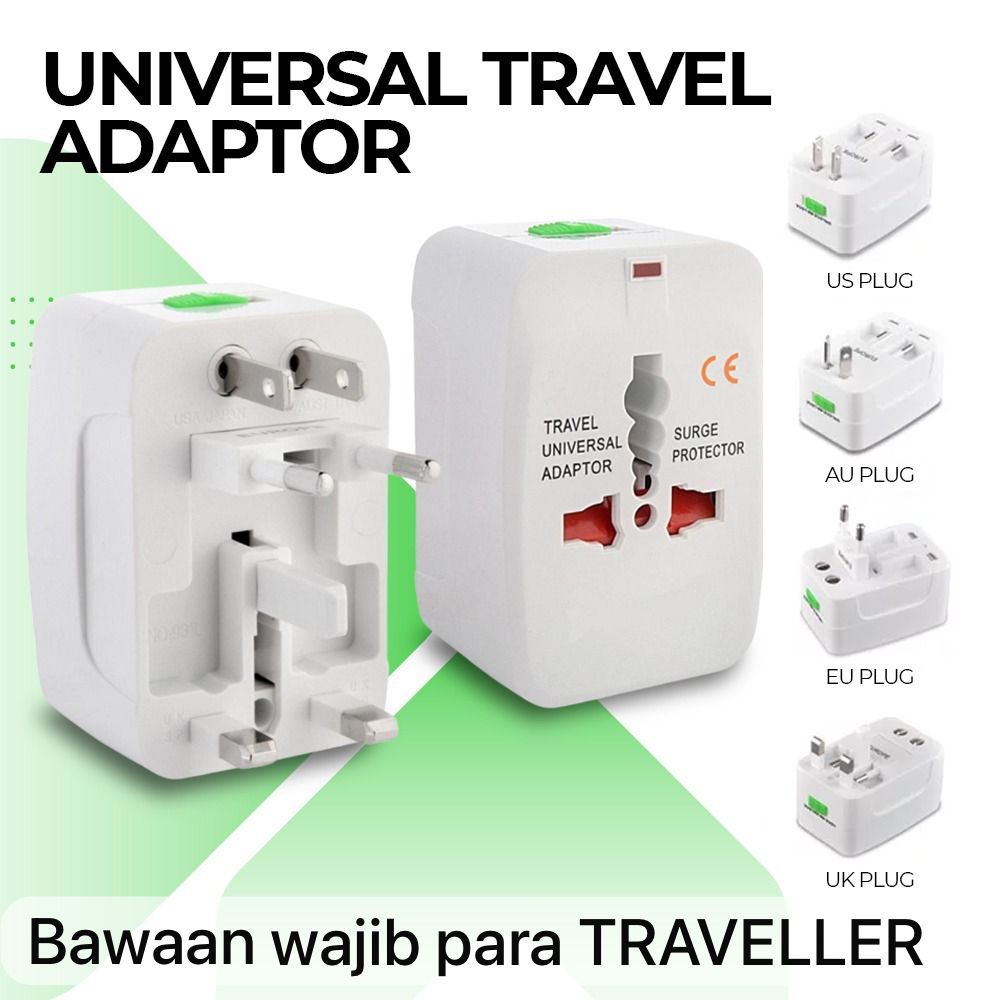 Universal Travel Adapter - International Electrical Outlet Power Plug ...