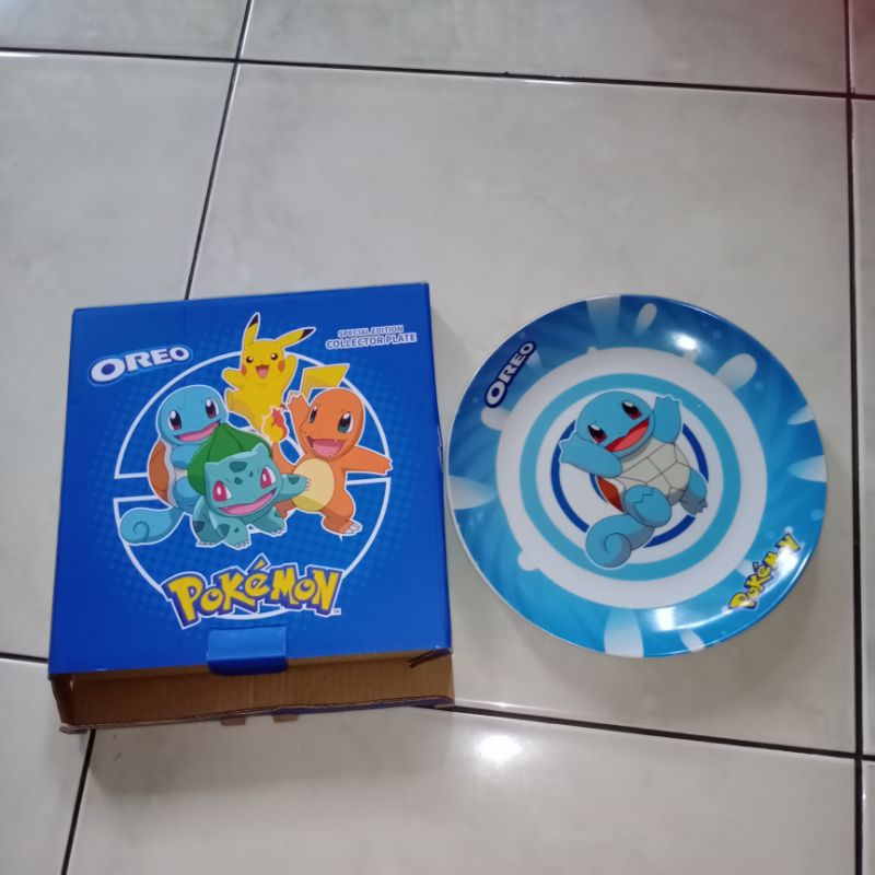 1bh Oreo X Pokemon Special edition Bulbasaur / Squirtle Plate | Shopee ...