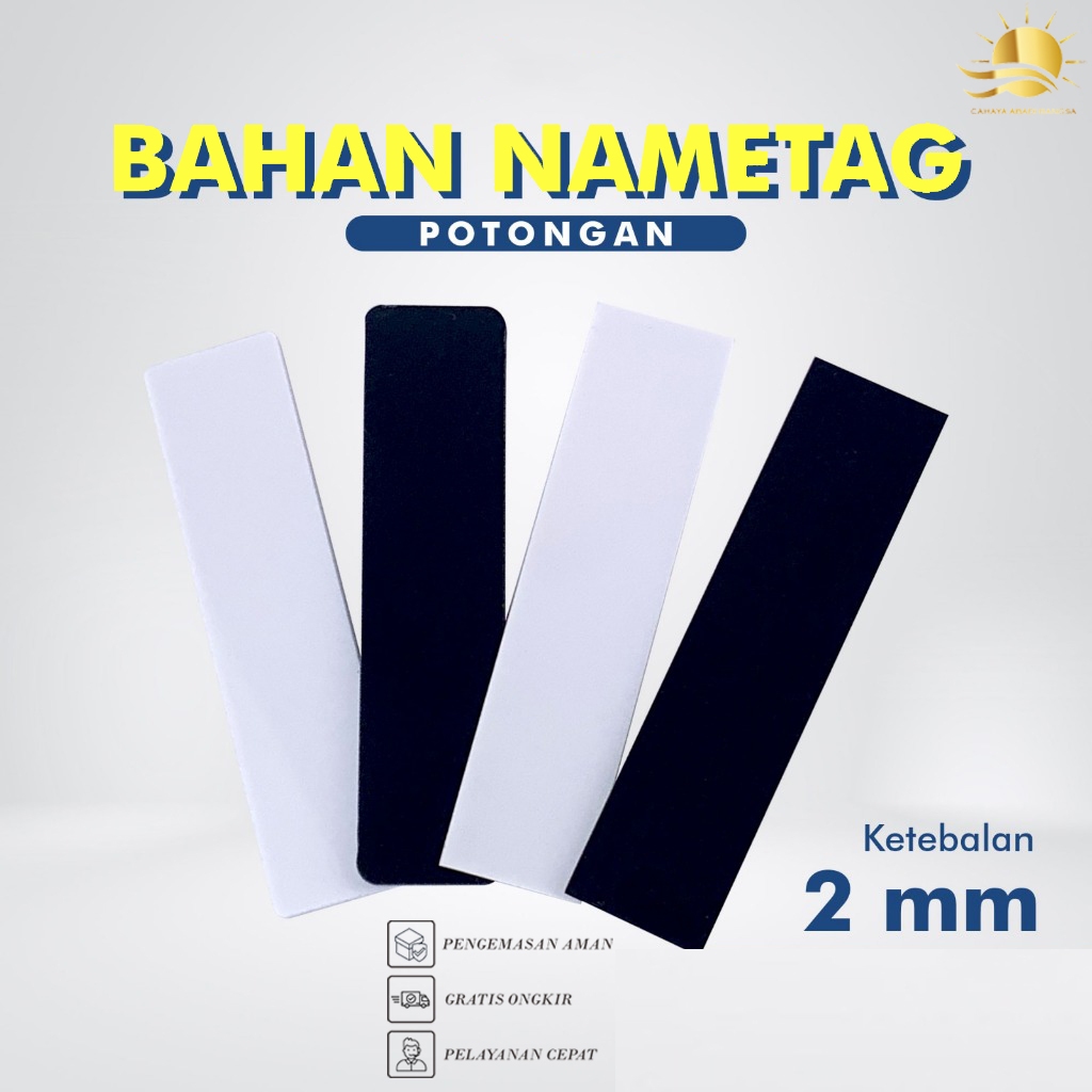 Nametag Material / Name Tag / Acrylic Chest Nameplate 8 x 2 cm | Shopee ...