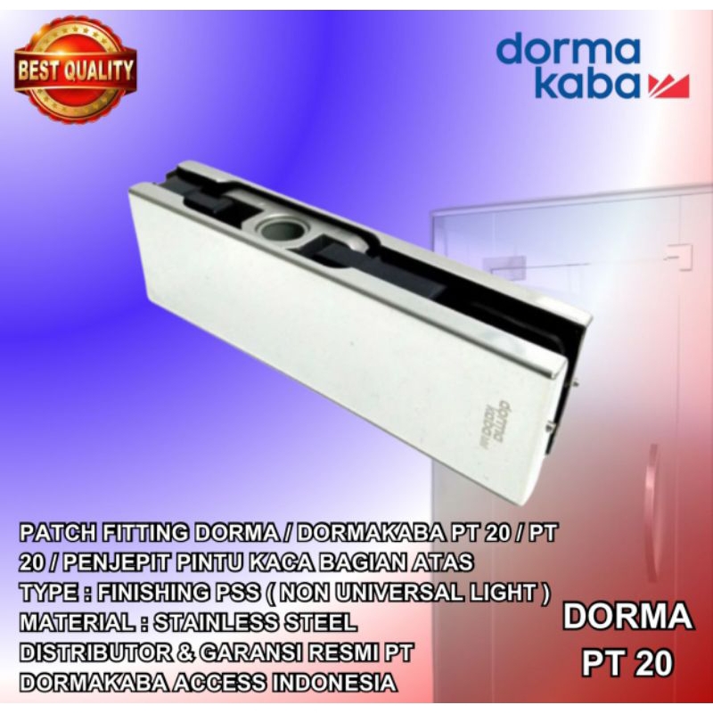 Dorma Kaba/DormaKaba PT 20 Glass Door Fittings Patch (Top Door Glass ...