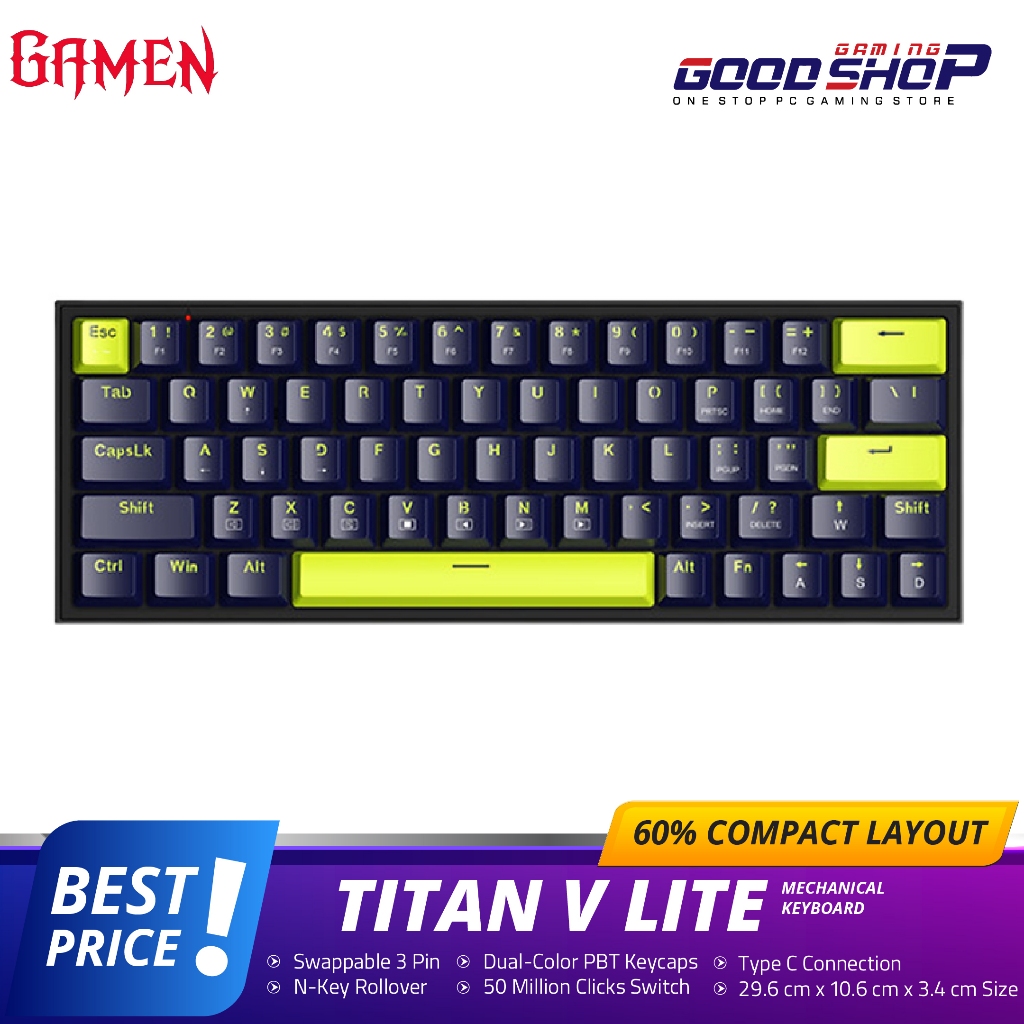 Gamen Titan V Lite Latest Titan Series Mechanical Gaming Keyboard ...