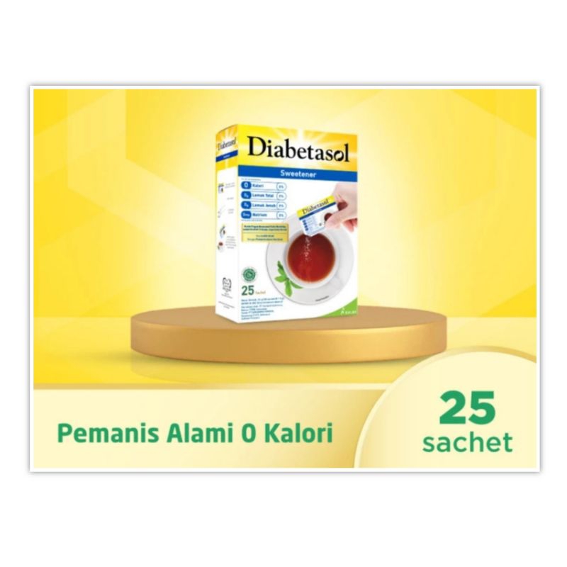 Diabetasol Sweetener 25 sachets of Diabetes Sugar Natural Sweetener ...