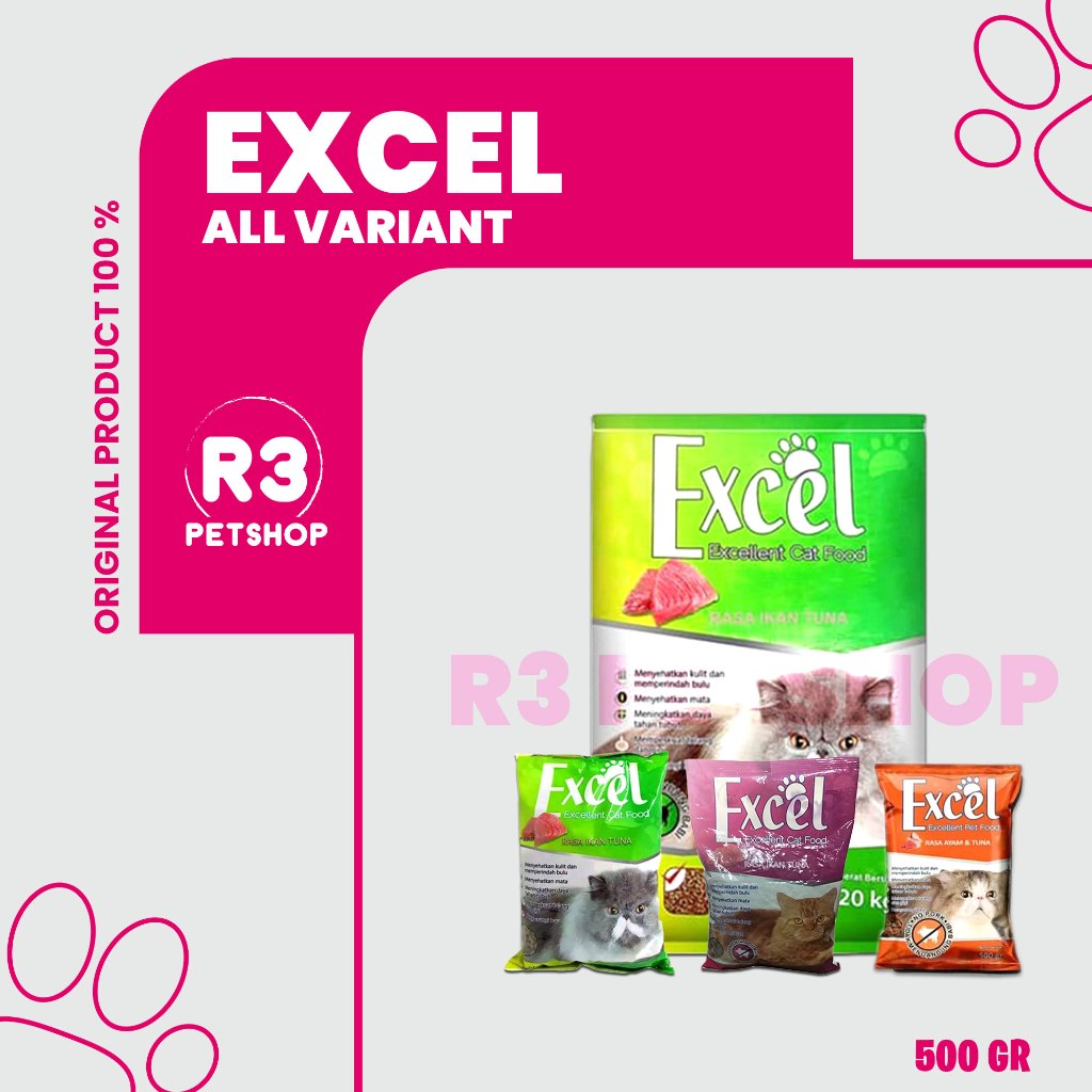 EXCEL Cat Food All Variants 500gr (Expedition) | Shopee Malaysia