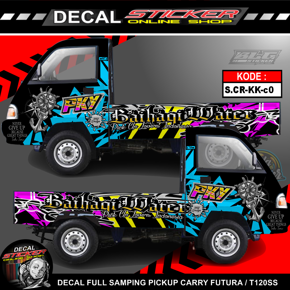 Pick UP CARRY/T120SS-FUTURA LEFT RIGHT SIDE STICKER FREE CUSTOM ...