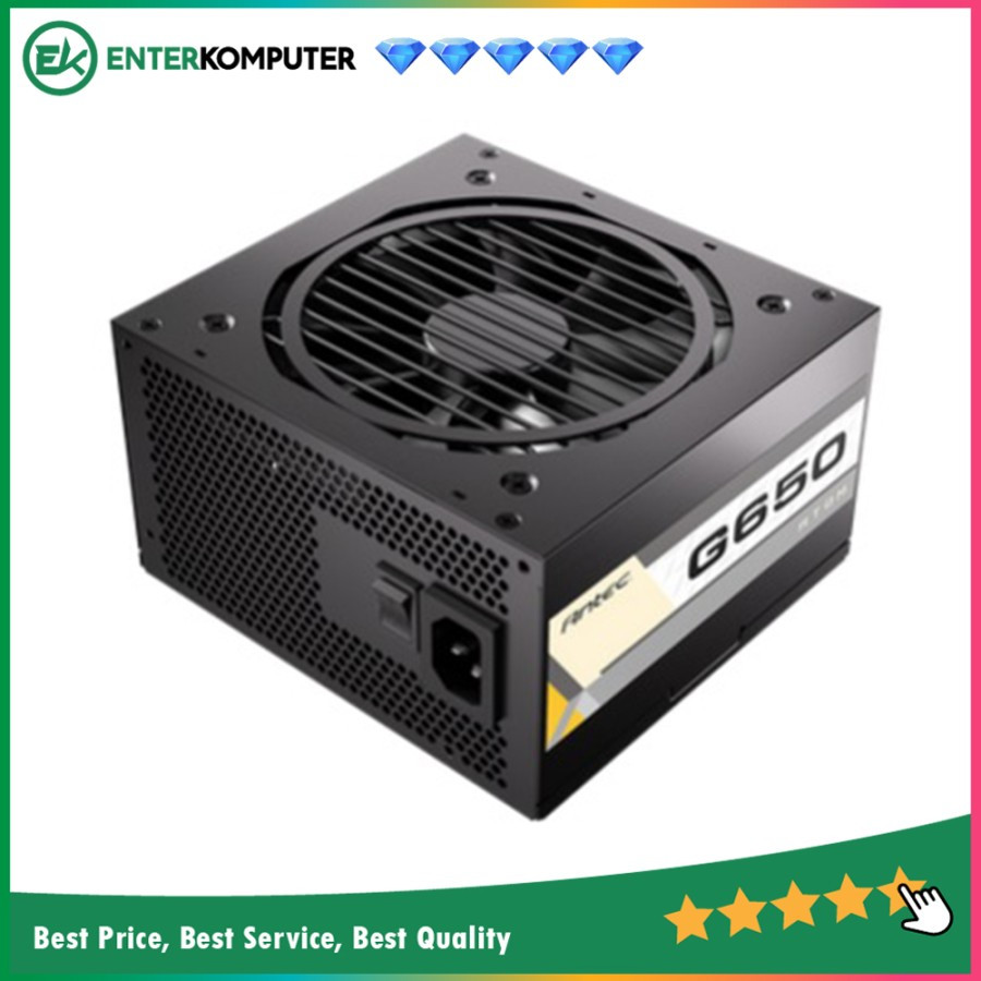 Antec ATOM G650 - 650W 80+ Gold Certified - Semi Modular 650 Watt PSU ...