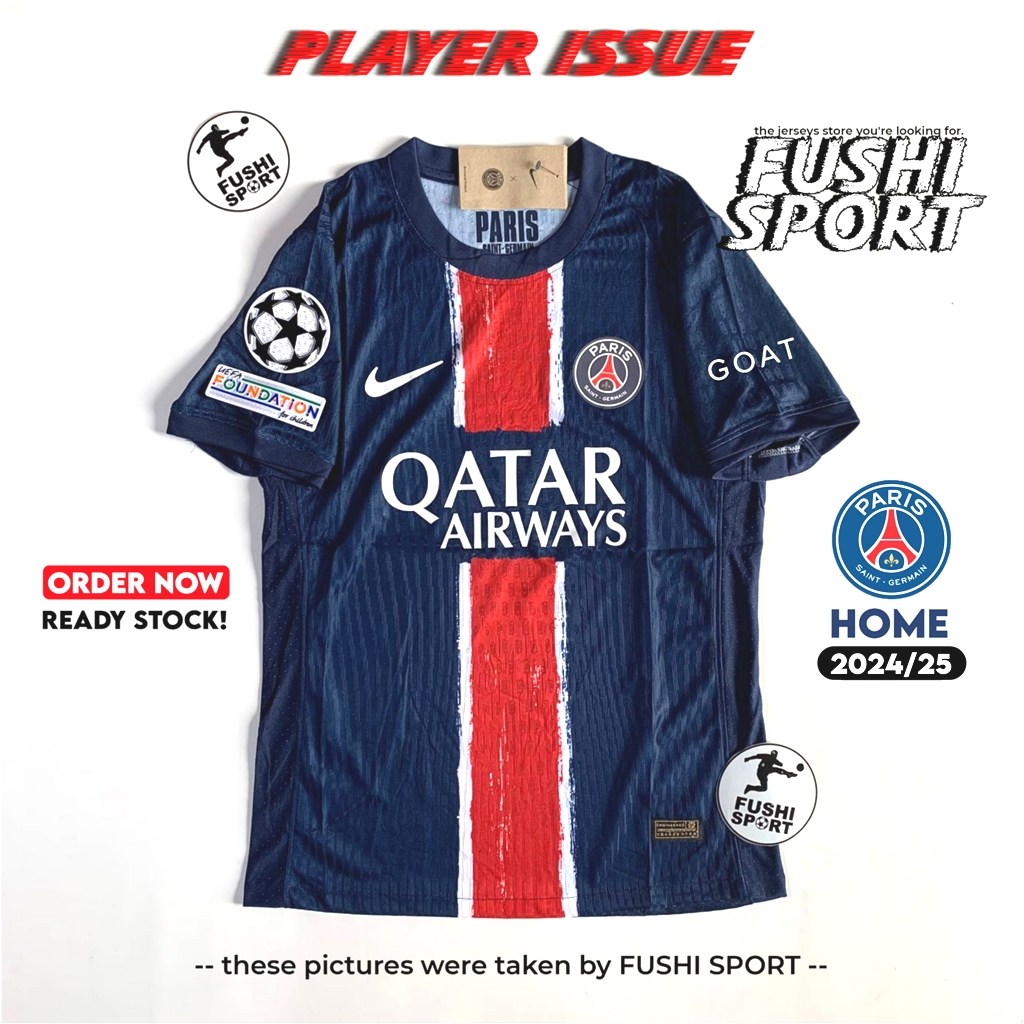 Player Issue | Psg Home Football Jersey 2024 2025 New Drifit Adv Vaporknit | Shopee Malaysia