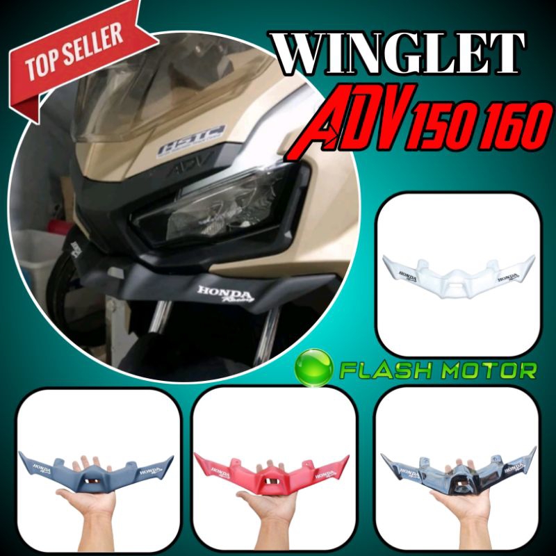 PUTIH HITAM MERAH Front Winget Honda ADV 160 ADV 150 Red White & Black ...