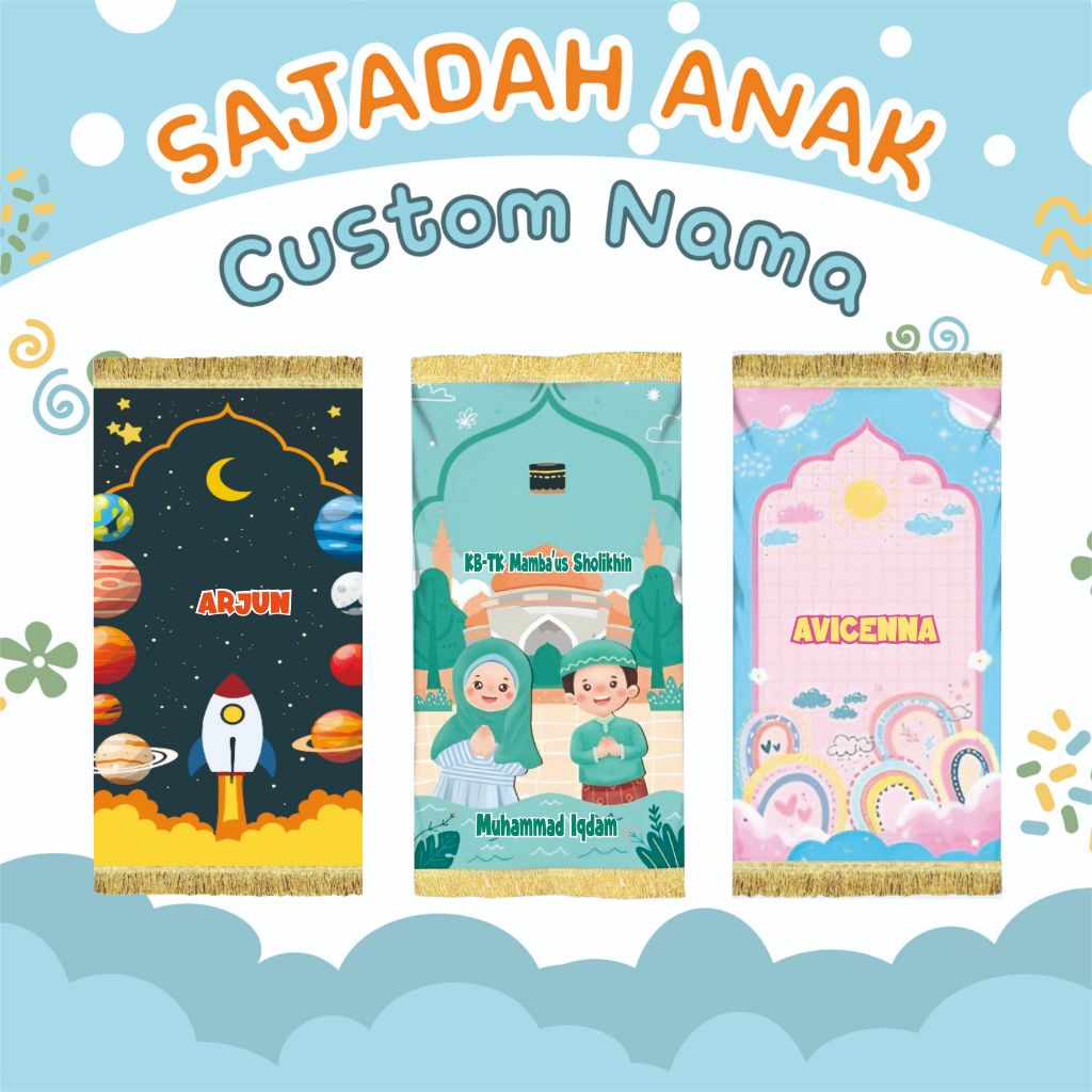 Birthday Souvenirs, Custom Children's Prayer Mats, Premium Names ...