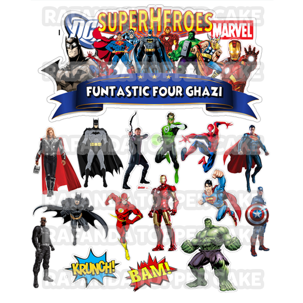 Marvels marvel Birthday Cake Topper | Shopee Malaysia