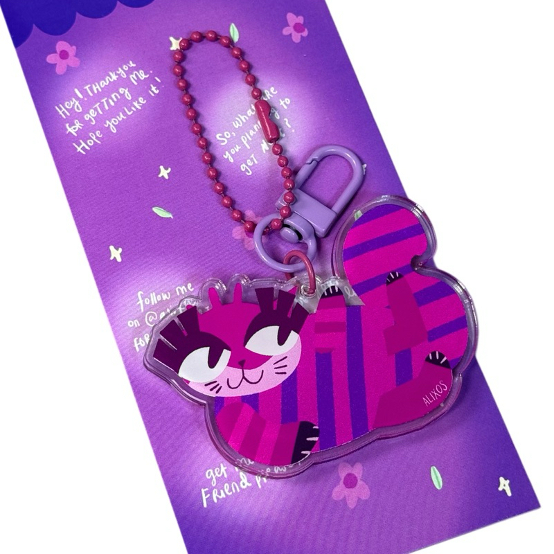 Cheshire Belly Keychain by Alixos Alice in Wonderland | Shopee Malaysia