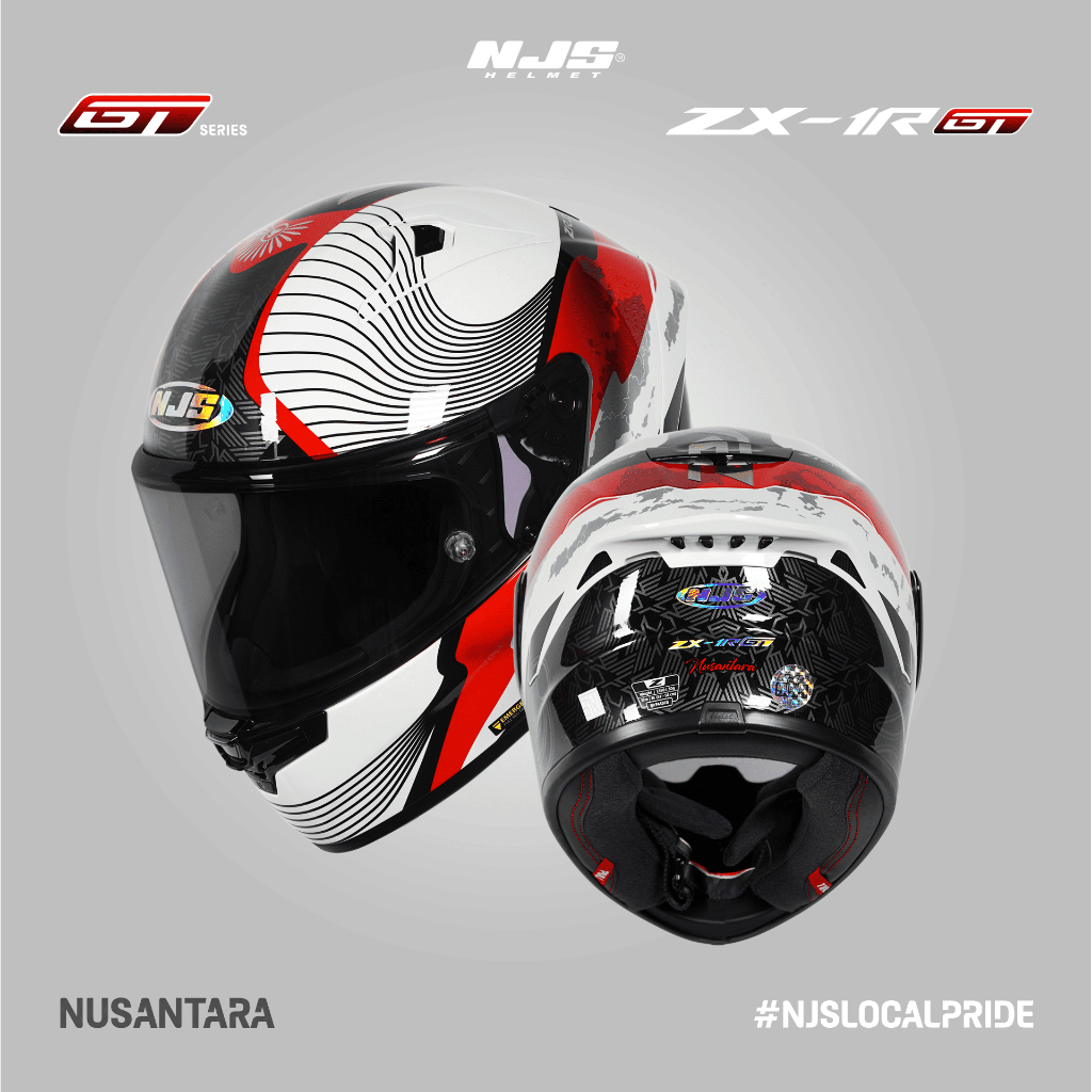 Njs ZX-1R GT Nusantara - Full Face Helmet | Shopee Malaysia