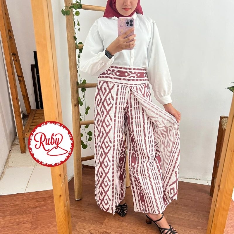 KATUN Widya Batik Culottes, Women's Layered Culottes, Women's Patterned ...