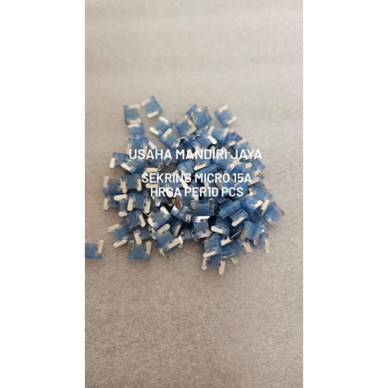 Micro FUSE 15A SUPER MINJ FUSE 15A HRGA PER 10PCS IMPORTED | Shopee ...