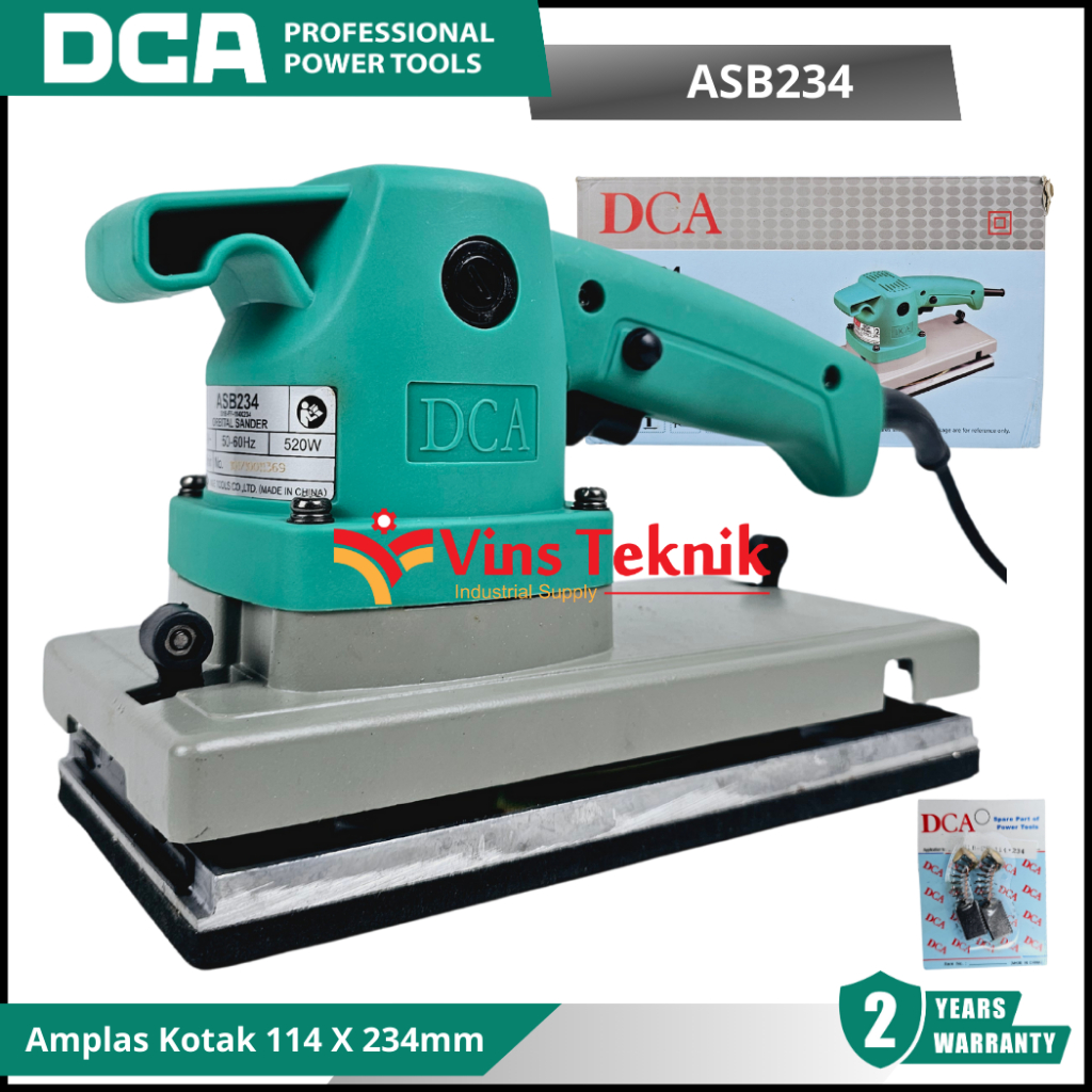MESIN DCA ASB234 ASB 234 520Watt Orbital Sander Box Sanding Machine ...