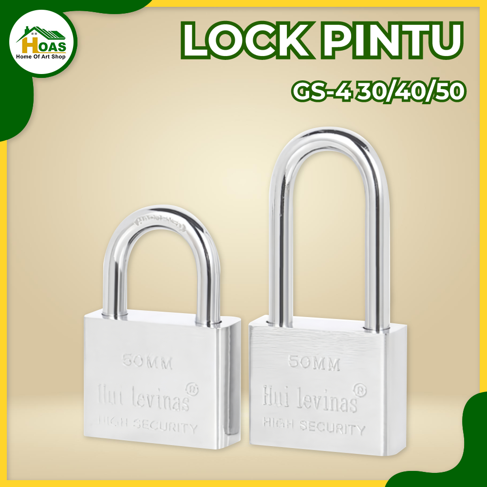 Hoas Official Shop Long And Short Stainless Steel Door Padlock GS-4 ...
