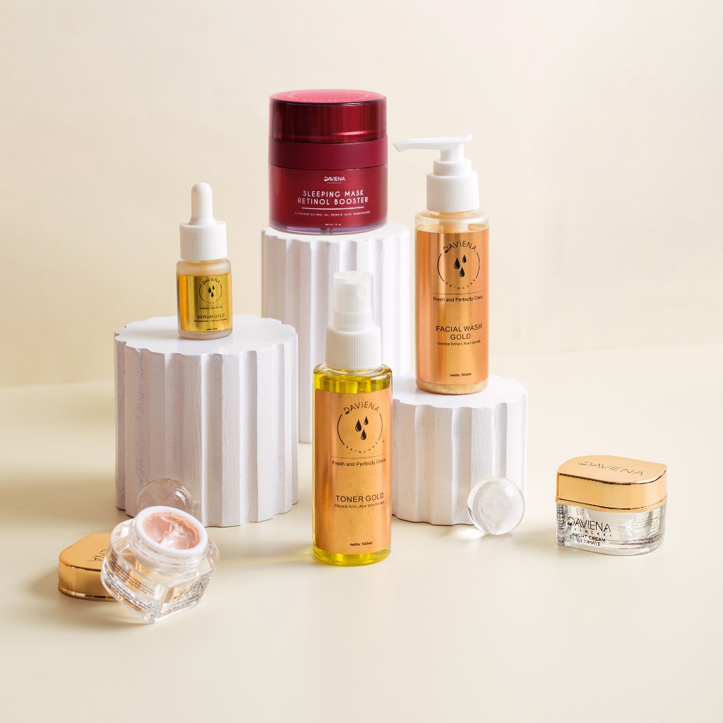 (Get 1+1) GOLD SERIES DAVIENA SKINCARE+SLEEPING MASK RETINOL BOOSTER ...