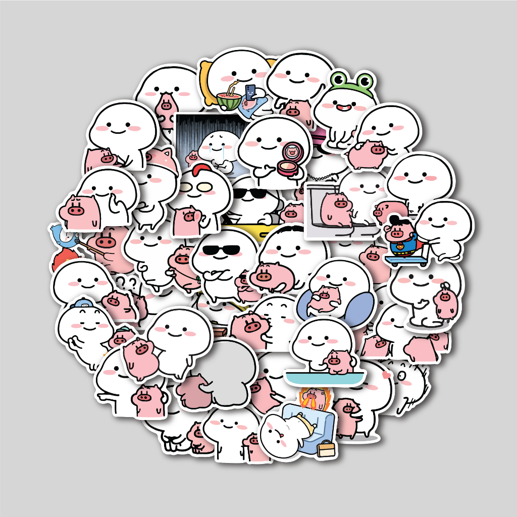 Quby & PIGGY STICKER PACK | Tumblr STICKER | Helmet Suitcase LAPTOP ...