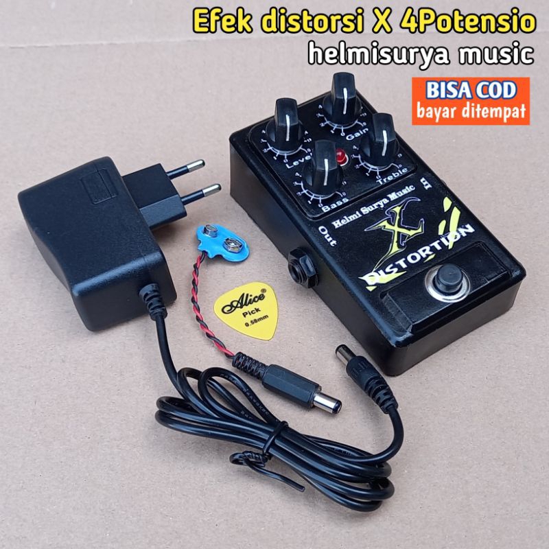 Guitar Effect - X Distortion Effect And Adapter | Shopee Malaysia