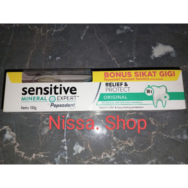 Pepsodent Sensitive Expert Toothpaste Original 100g (Free Pepsodent ...