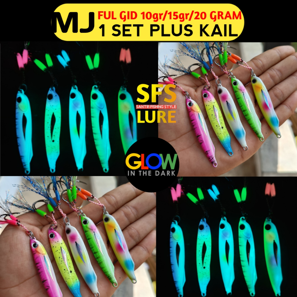 Micro jig full gid 1 set metal jig 20gram 15gram 10gram metal jig ...