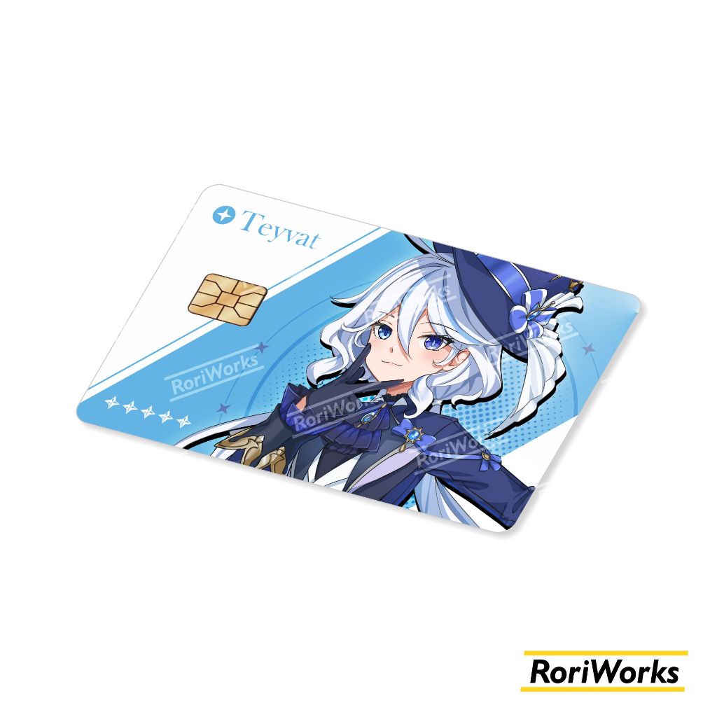 Card Sticker - Furina | Genshin Impact | Garskin Emoney Flazz Credit ...