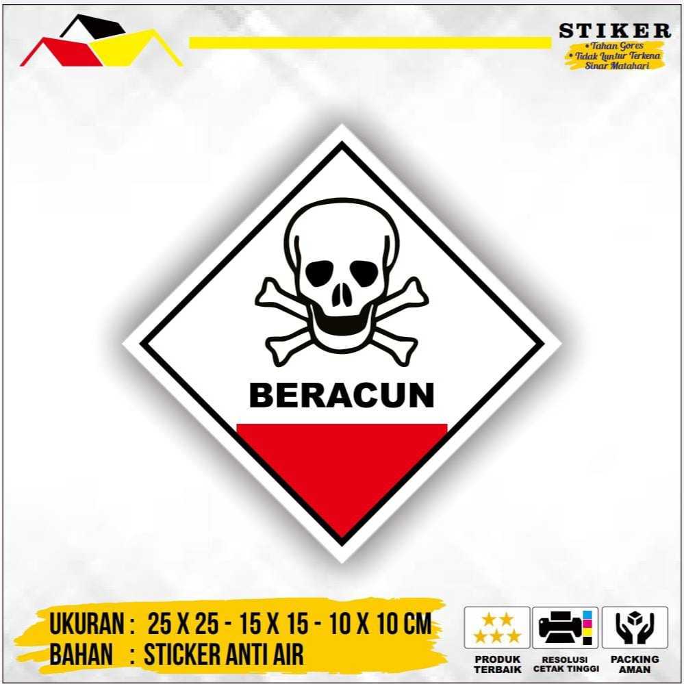 Toxic Hazmat B3 Waste K3 Label Symbol Sticker | Shopee Malaysia