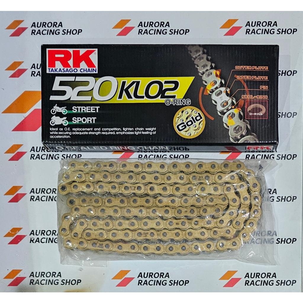 Chain RK O RING 520 KLO - 120L/130L GOLD RK TAKASAGO CHAIN JAPAN ...