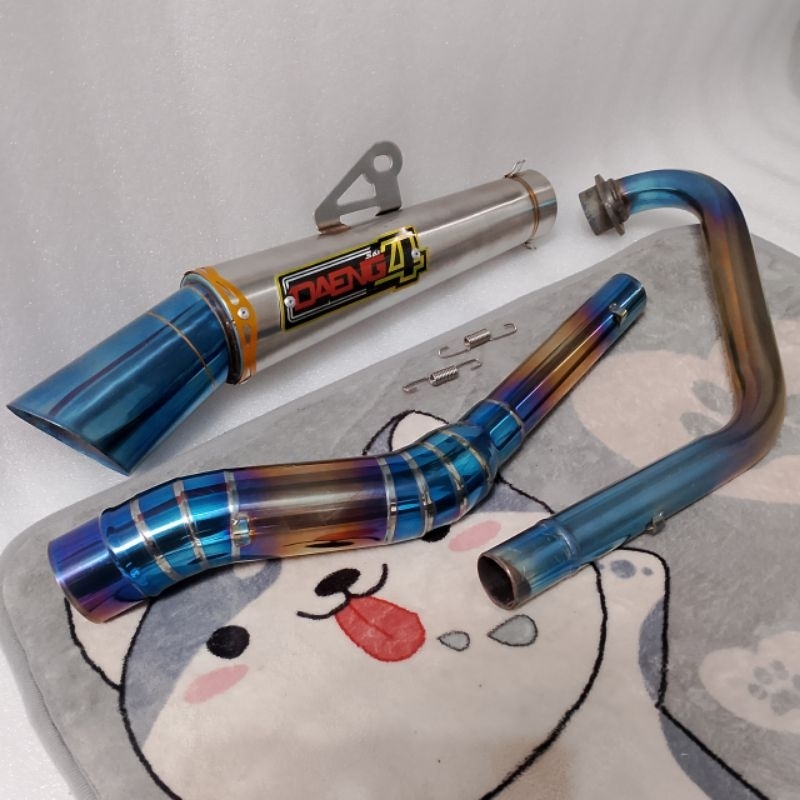 Open Canister Daeng sai4 Conical Exhaust 1 set for tmx 125 155 rusi tc ...