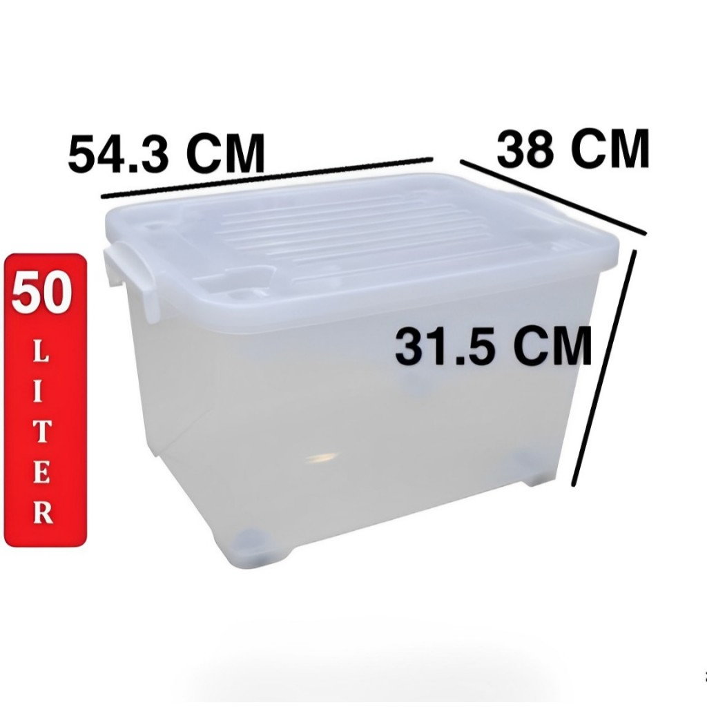 Kiramas 1038 AR Container Box 50 Liters/Storage Box With Wheels ...